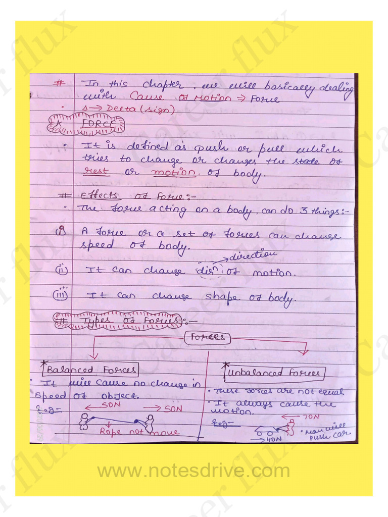 Chapter 9 Force Laws Of Motion Pdf