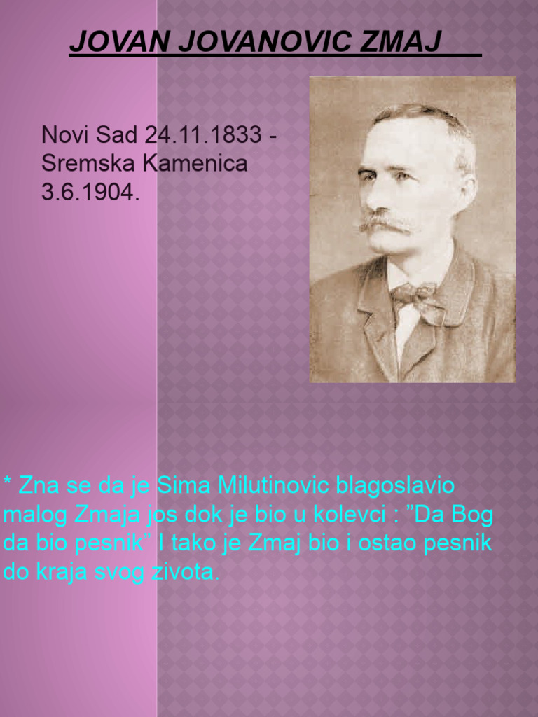 Jovan Jovanovic Zmaj | PDF