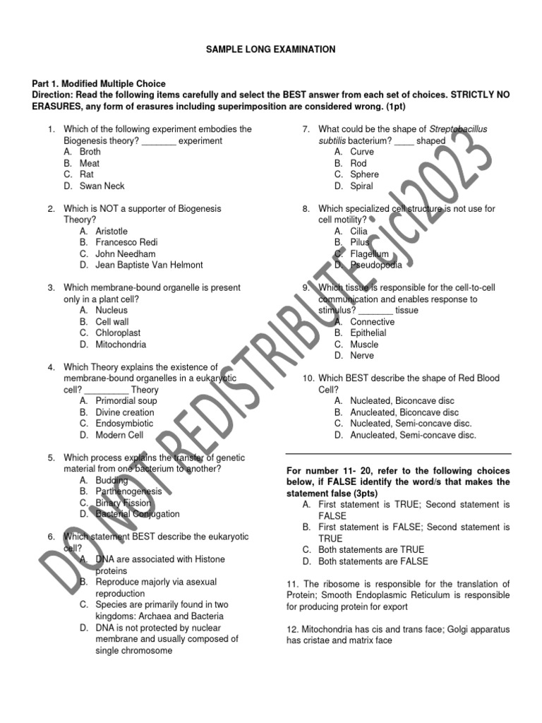 Gen Bio | PDF | Cell (Biology) | Meiosis
