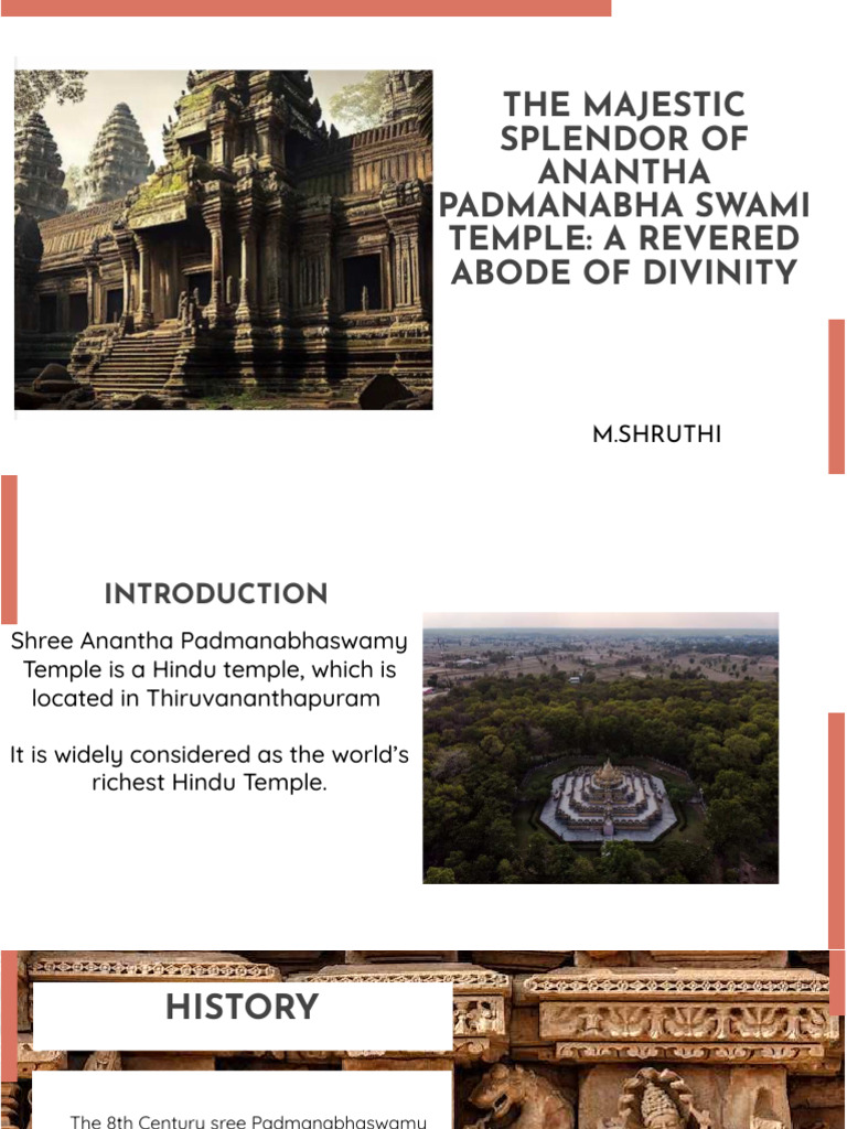 Anantha Padmanabha Swami Temple History | PDF | Travel | Art