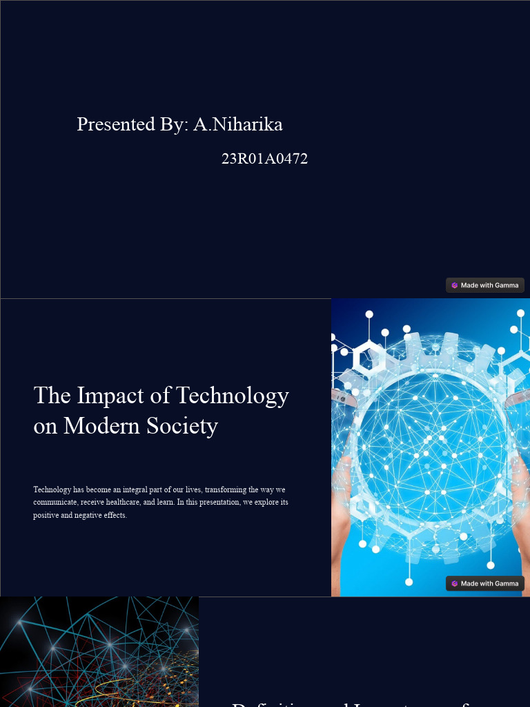 Technology's Impact on Modern Society | PDF | Health Care