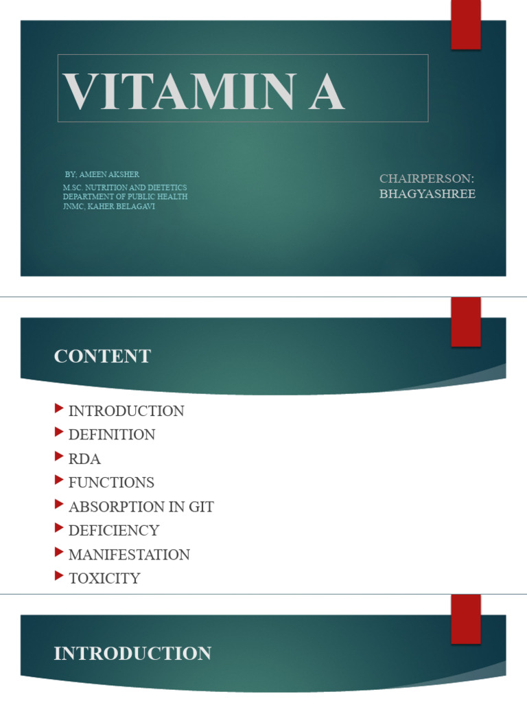 Vitamin A | PDF | Vitamin A | Vitamin