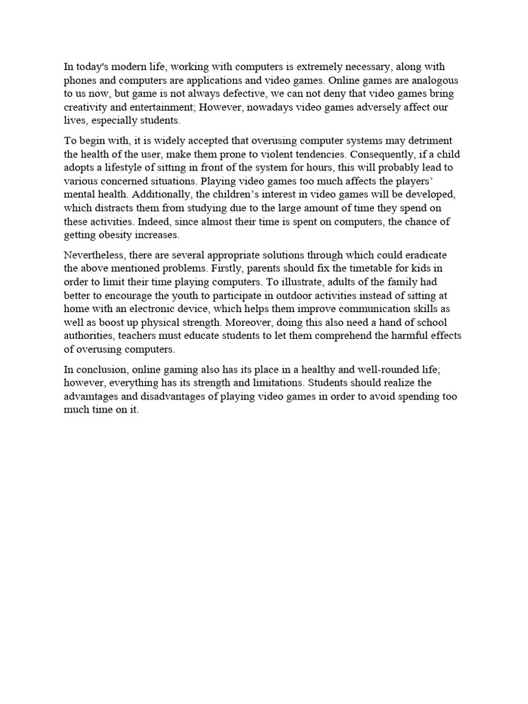 Nowadays Many People Have Access To Computers On A Wide Basis and A ...