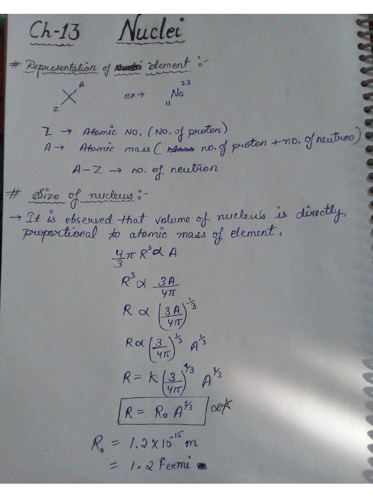 Class 12 Nuclei | PDF