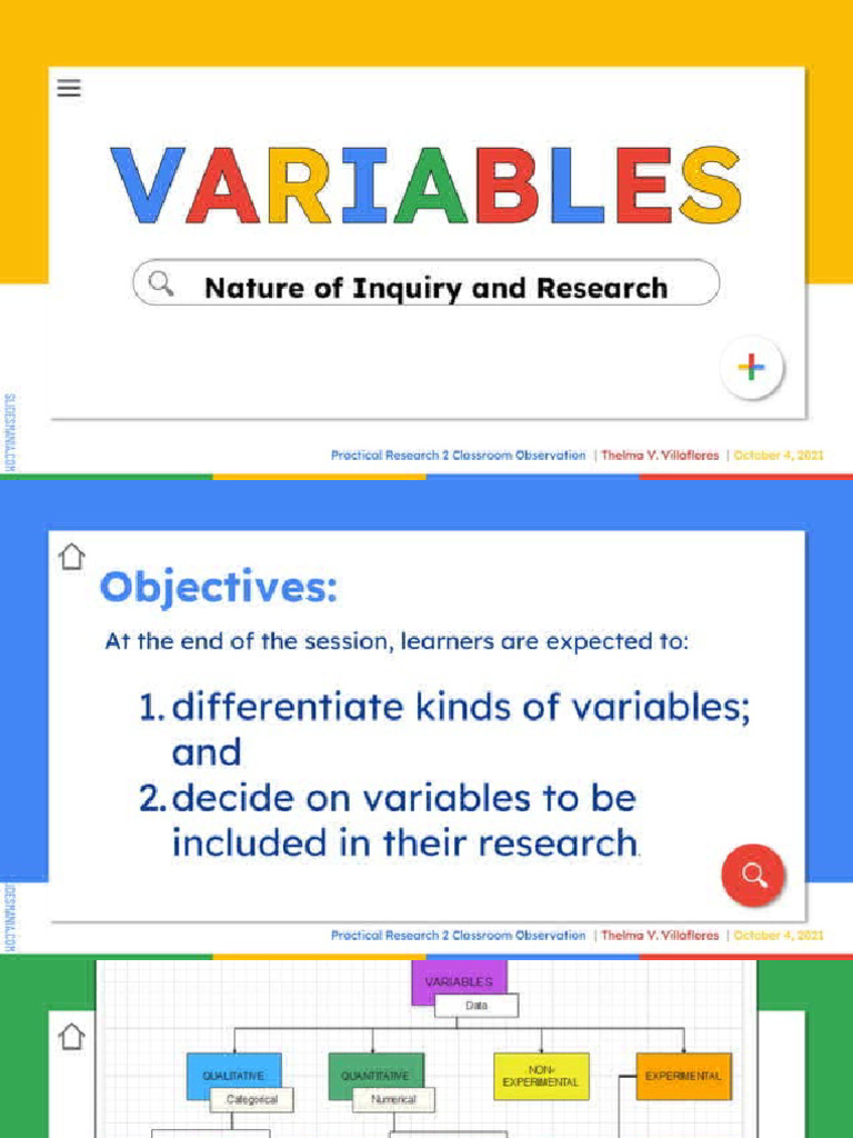 Variables | PDF