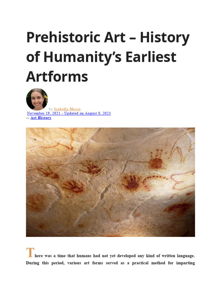 Prehistoric Art | PDF | Paleolithic | Archaeology