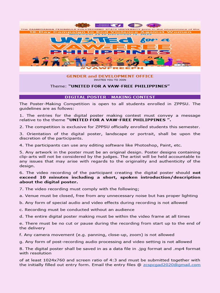 Digital Poster Making Contest | PDF | Video | Computing