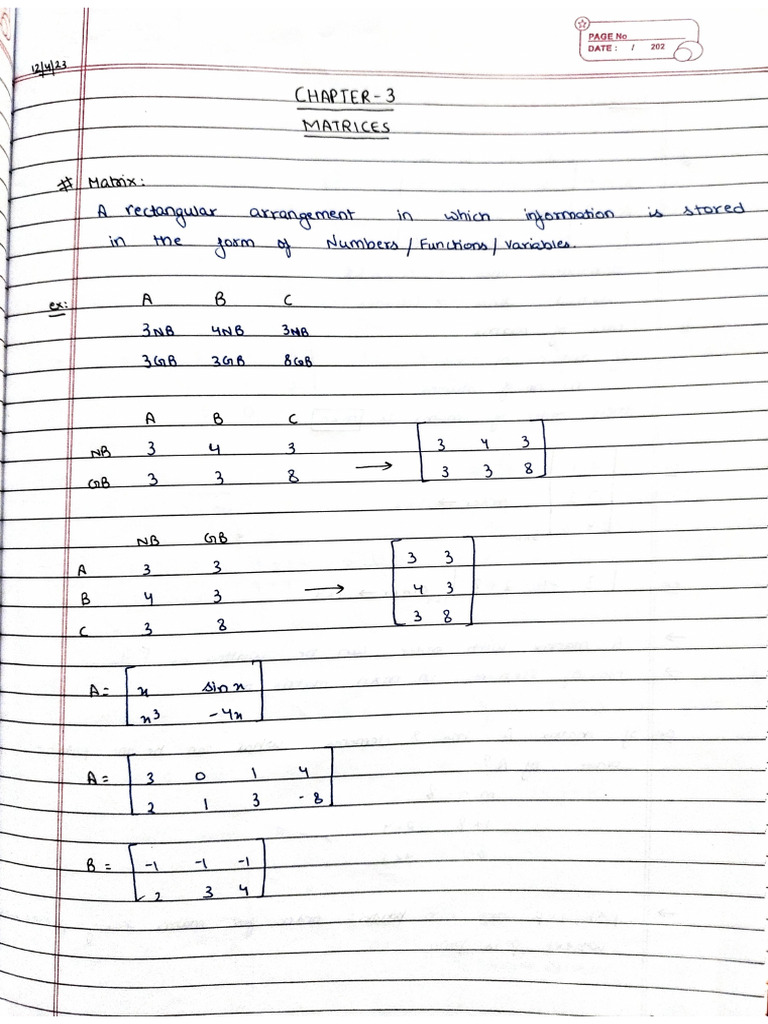 Maths Ch-3-1 | PDF