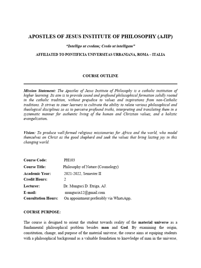 Ajipt Cosmology - 091435 | PDF | Metaphysics | Ontology