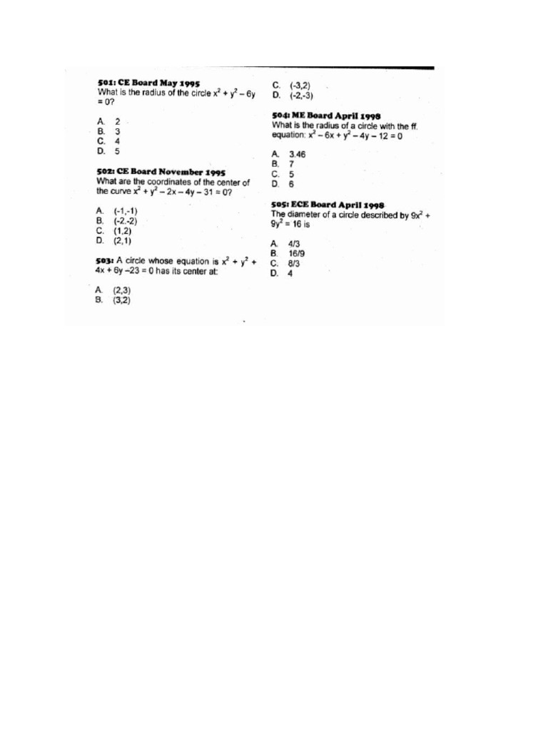 Conic Sections | PDF