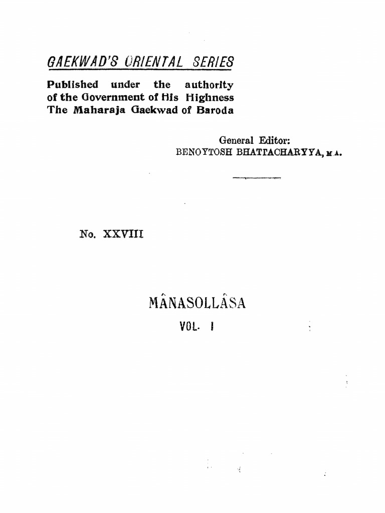 TXTSKT mAnasOllAsa Somesvara Vol1 0024 | PDF