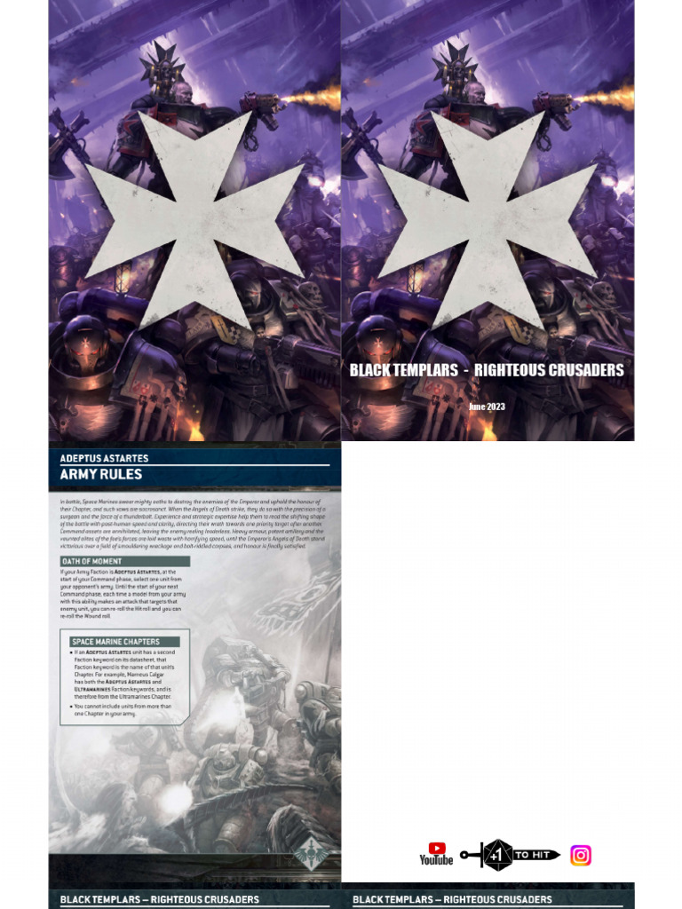 Black Templars - Righteous Crusaders Booklet | PDF