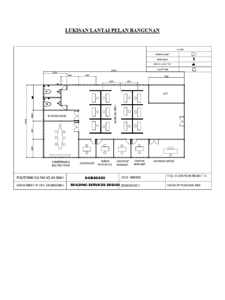 Cold Water Design Drawing | PDF