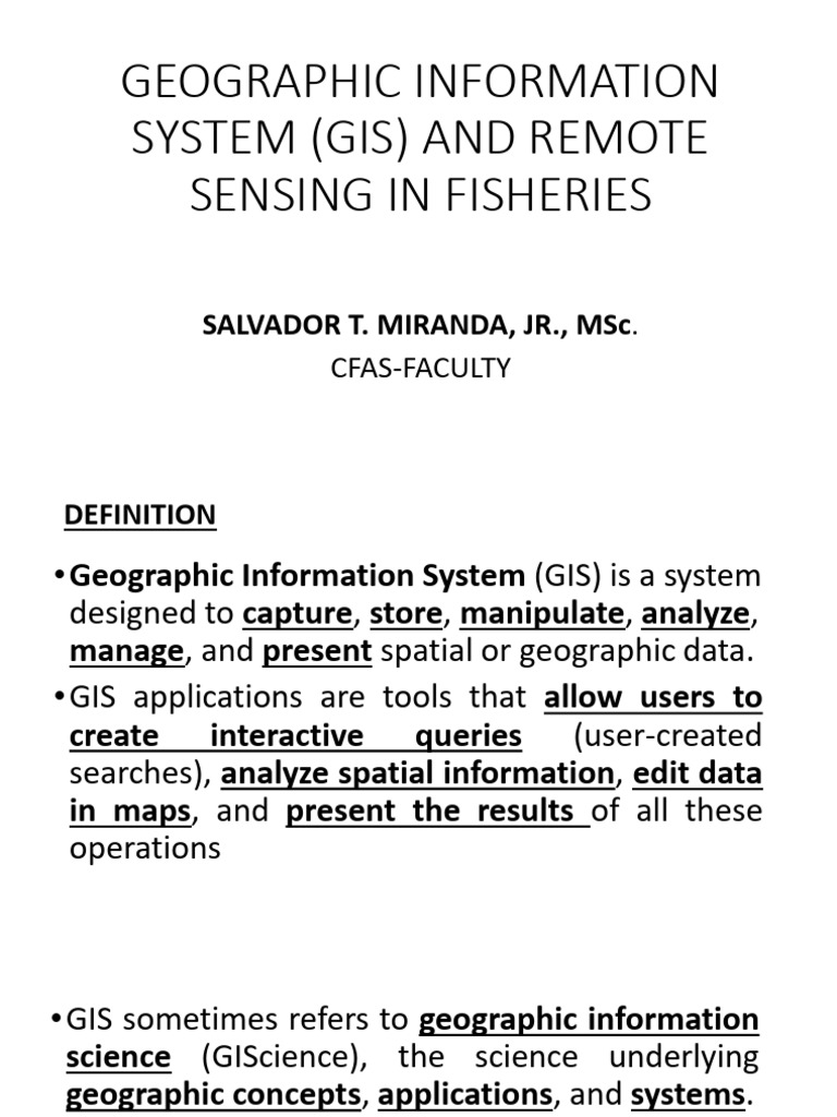 Intro To GIS | Download Free PDF | Remote Sensing | Geographic Information System