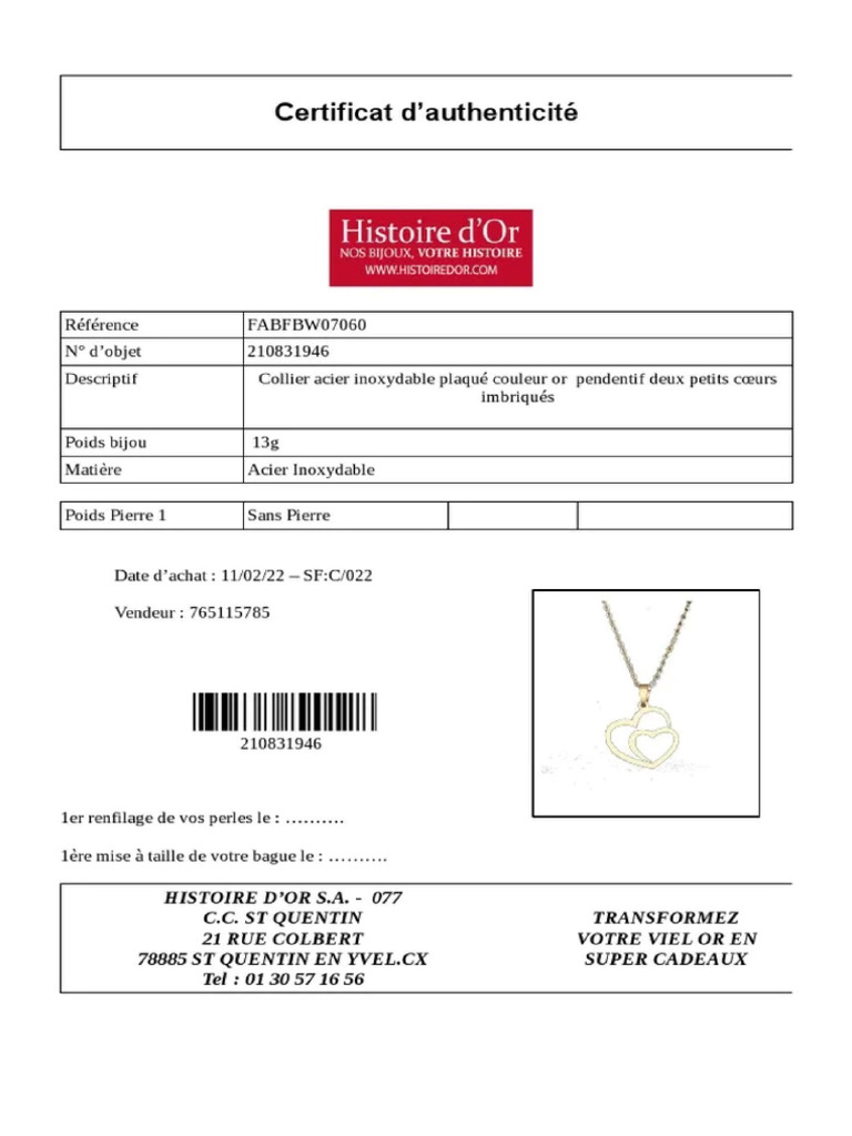 Histoire D'or PDF | PDF