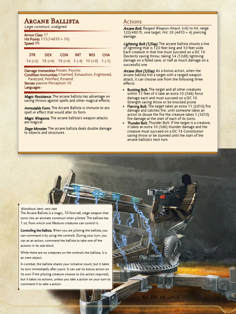 Arcane Ballista | PDF
