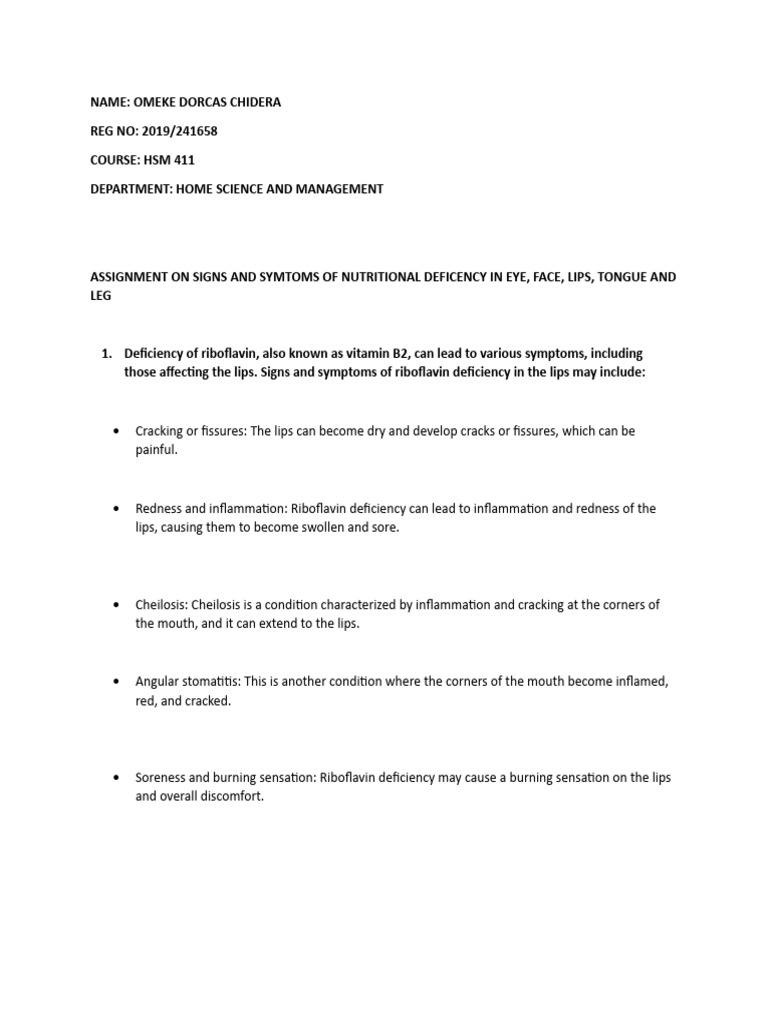 Nutritional Deficiency | PDF | Cornea | Diseases And Disorders