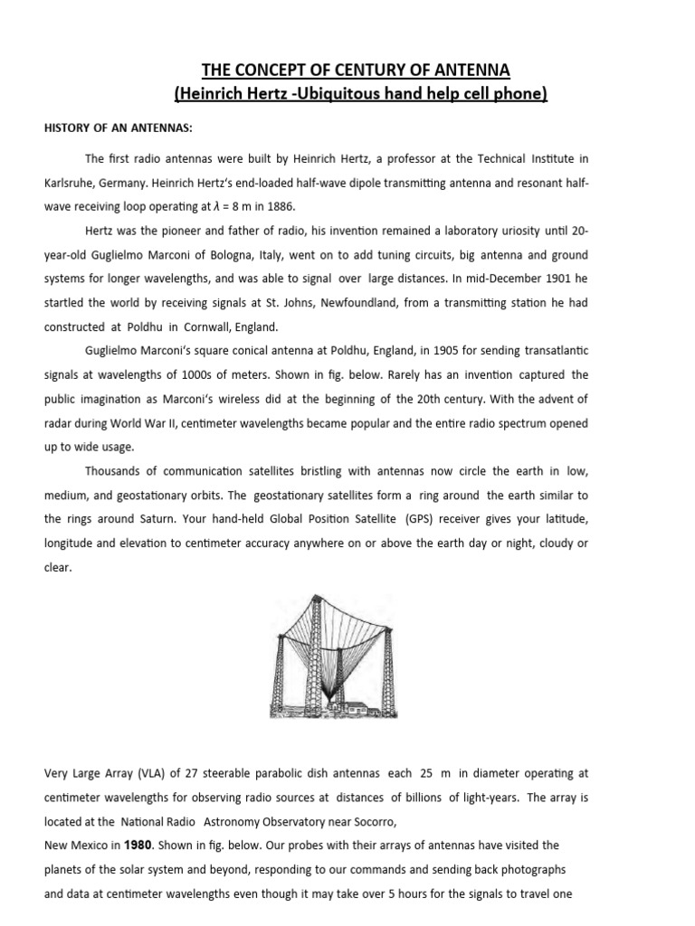 Evolution and Types of Antennas | PDF | Antenna (Radio) | Radio