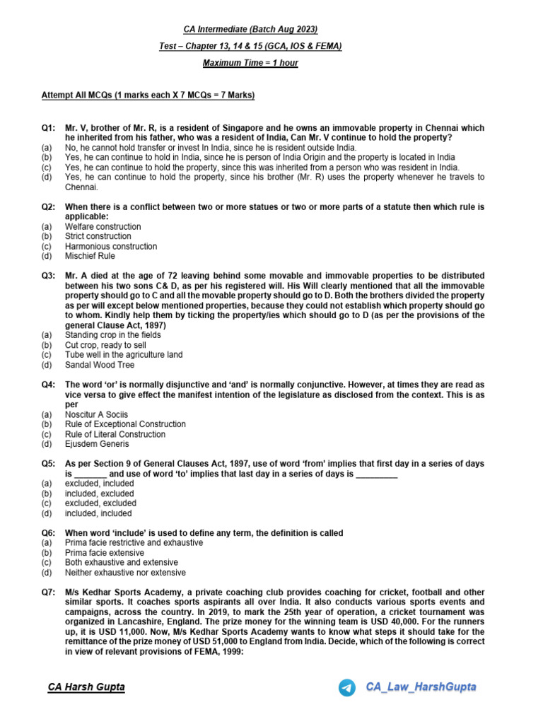 Test - CH 13, 14 & 15 | PDF | Justice | Crime & Violence