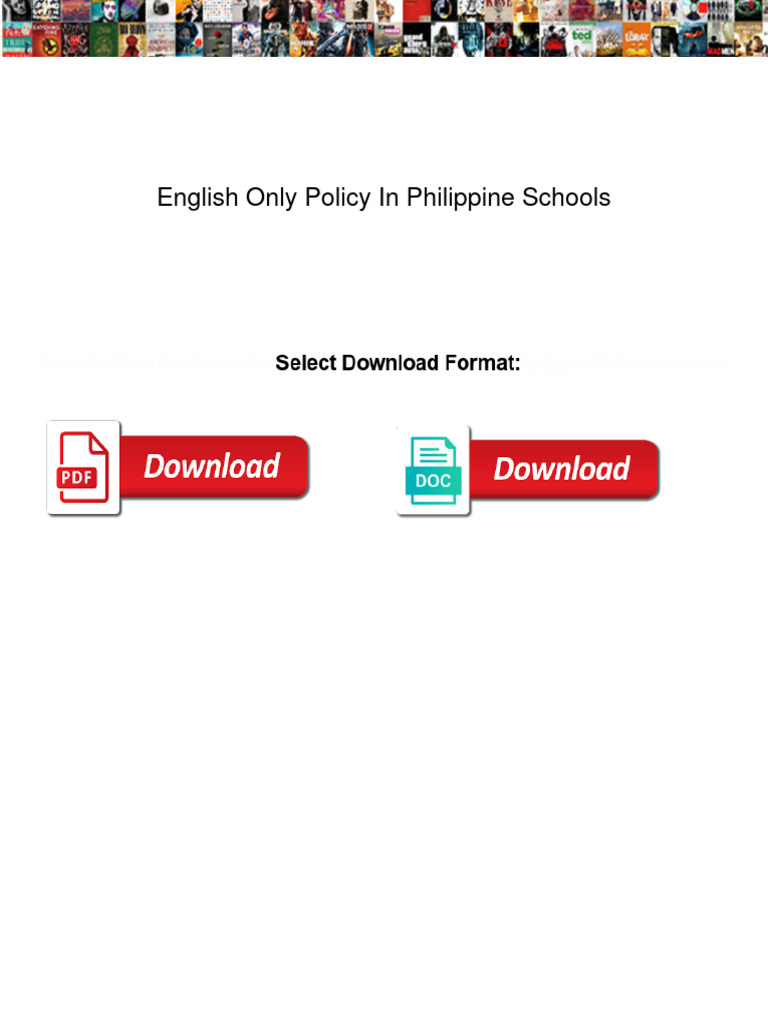 English Only Policy in Schools | PDF | Teachers | Philippines