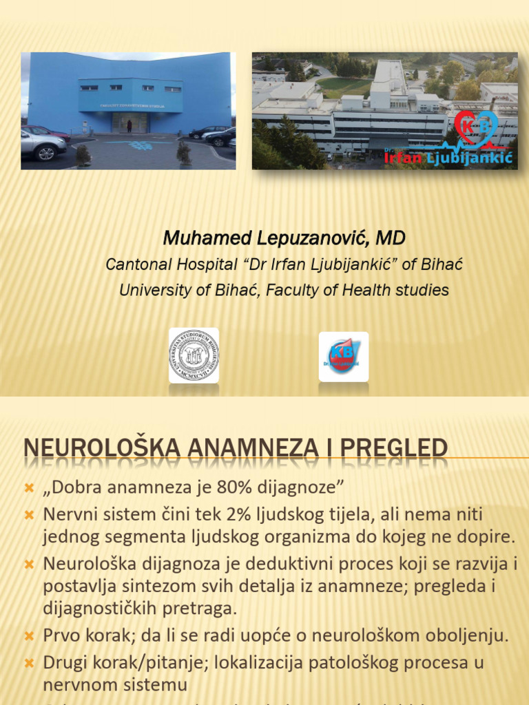 1 Anamneza I Neurološki Pregled | PDF