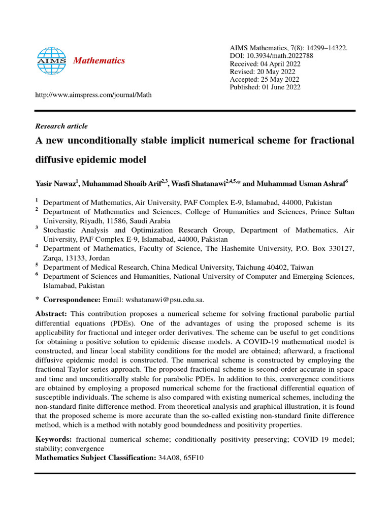 2nd Order Uncond Stable For Fract Diff Eqs | PDF | Differential ...