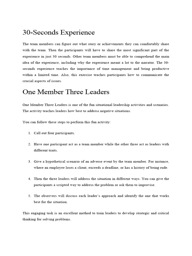 Individual Game | PDF