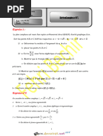 Série D'exercices - Math - Complexes - Bac Technique (2017-2018) MR Slimen Lazher | PDF | Nombre ...