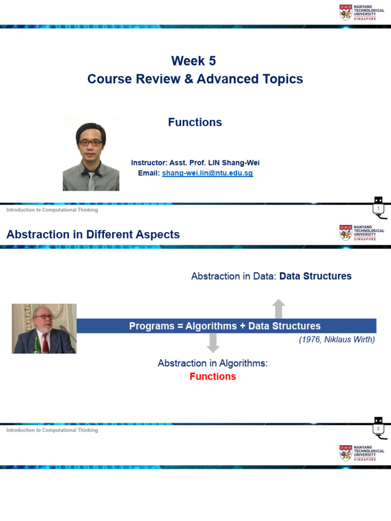 Week05 Review Functions | PDF | Parameter (Computer Programming ... Week05 Review Functions | PDF | Parameter (Computer Programming ...