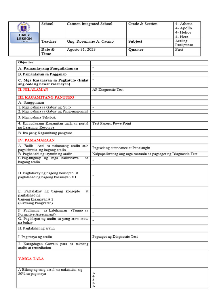 DLP AP Diagnostic Test | PDF