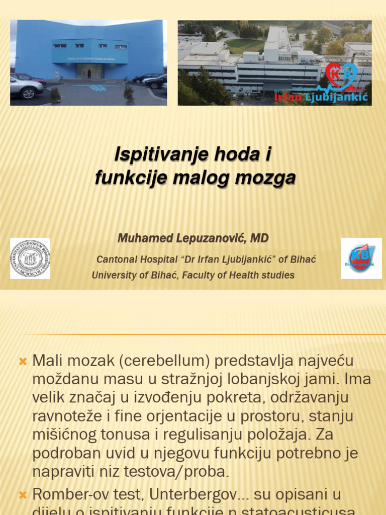 Ispitivanje Funkcije Malog Mozga I Hoda | PDF