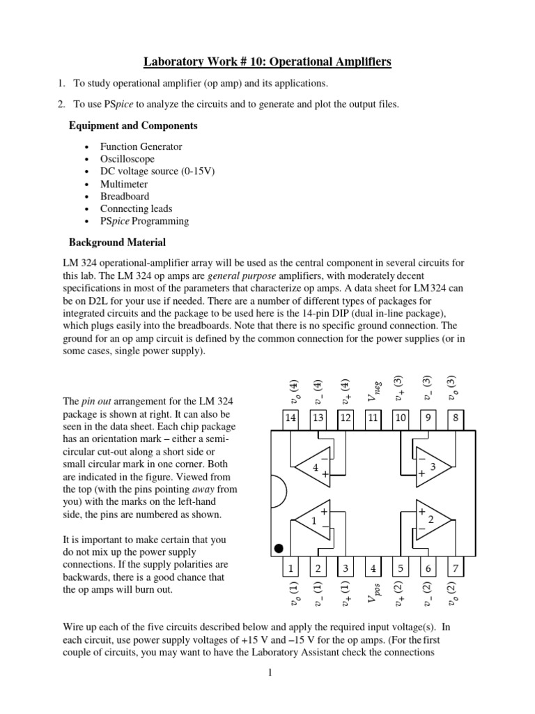 Operational Amplifiers | Download Free PDF | Amplifier | Operational ...