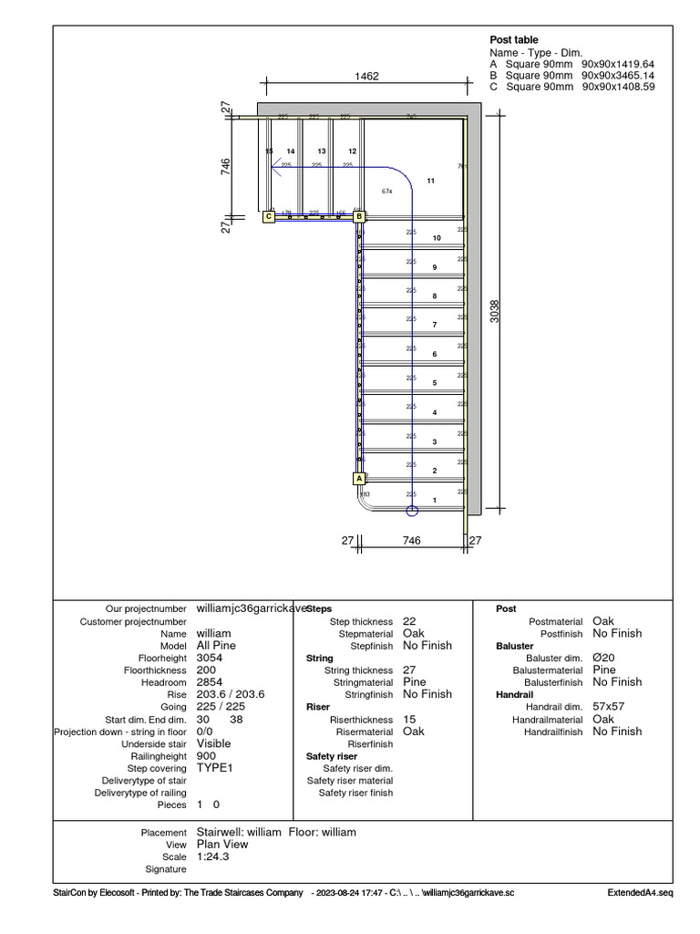 Stair Case Design 2 | PDF | Stairs | Structural Engineering