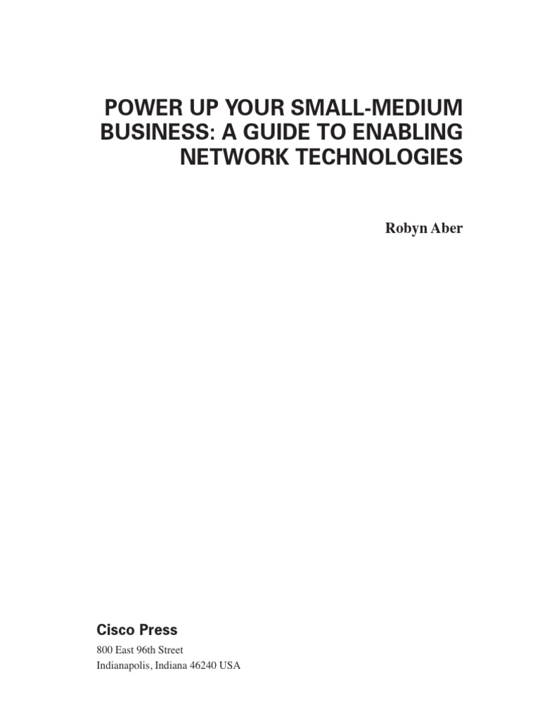 Power Up Your Small-Medium Business A Guide To Enabling Network ...