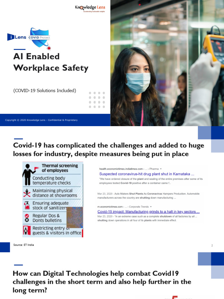 KL AI Enabled Workplace Safety Brochure | PDF | Internet Of Things | Cloud Computing