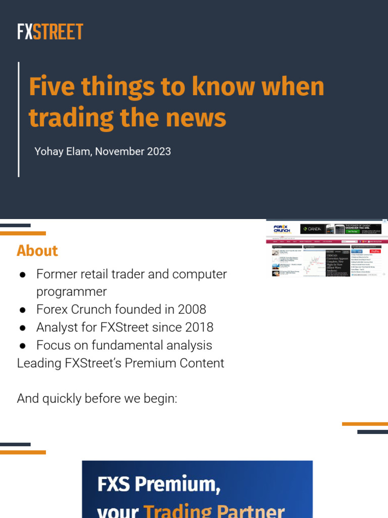 Trading The News Five Things | PDF | Hard Currency | Japanese Yen