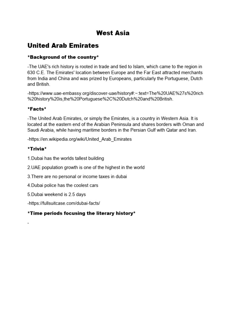 UAE, Saudi Arabia, and Armenia Overview | PDF | United Arab Emirates