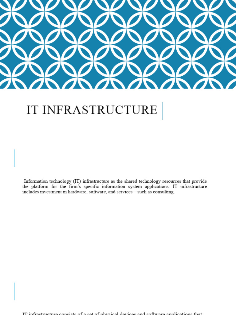It Infrastructure | PDF | Operating System | Computer Network