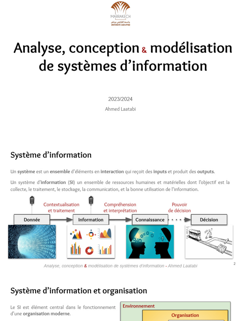 Modélisation des systèmes d'information | PDF | Système d'information ...