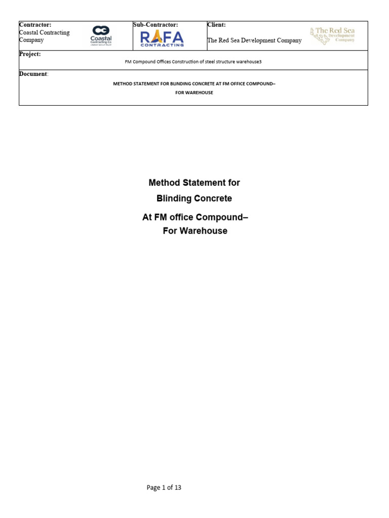 MS For Lean Concrete | PDF | Concrete | Occupational Safety And Health