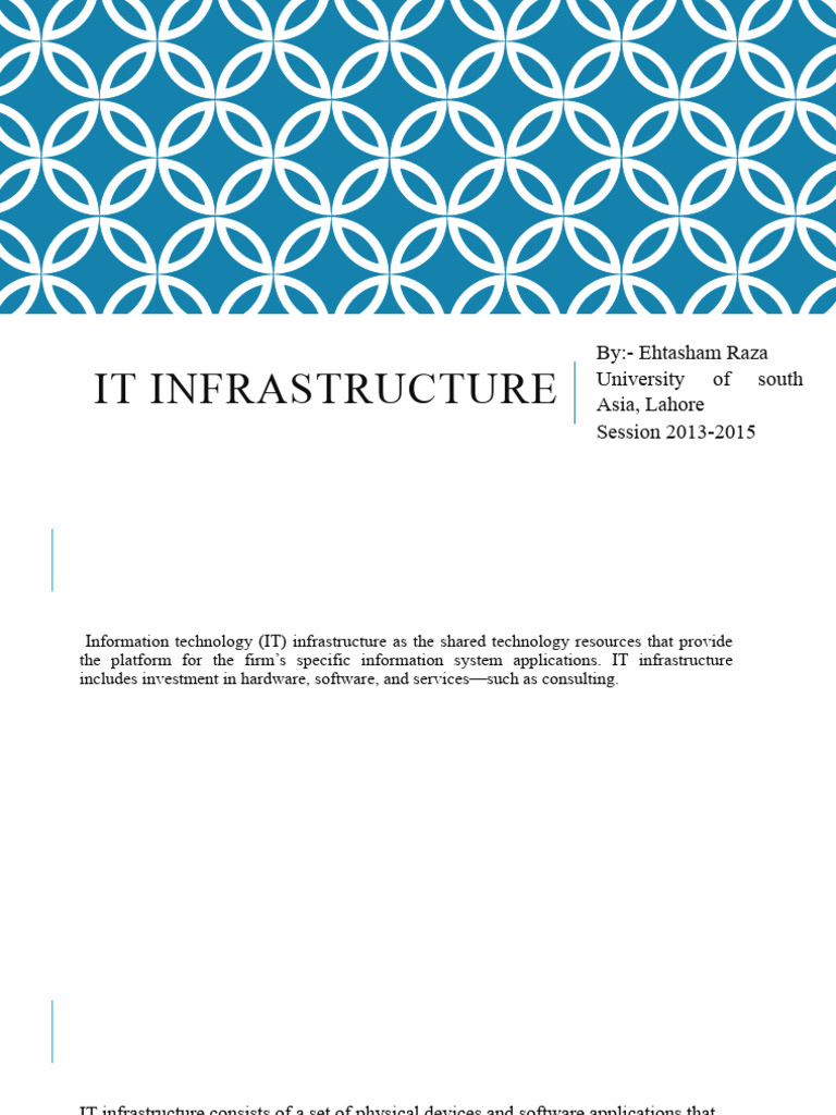 It Infrastructure | PDF | Operating System | Computer Network