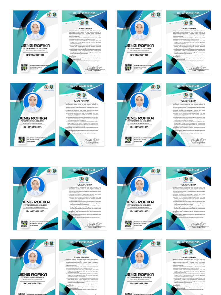 ID Card - SDGs Desa | PDF