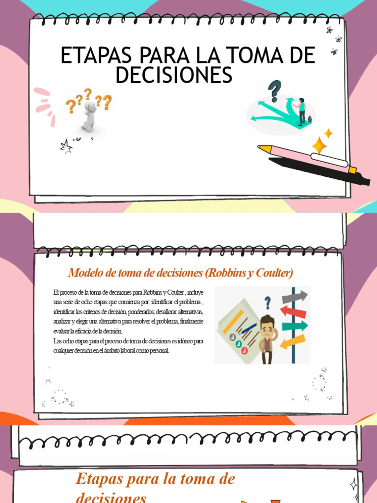 Etapas de La Toma de Decisiones | PDF | Toma de decisiones | Cognición