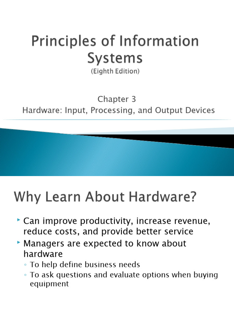 Principle of Information System ch03 | PDF | Random Access Memory | Computer Data Storage
