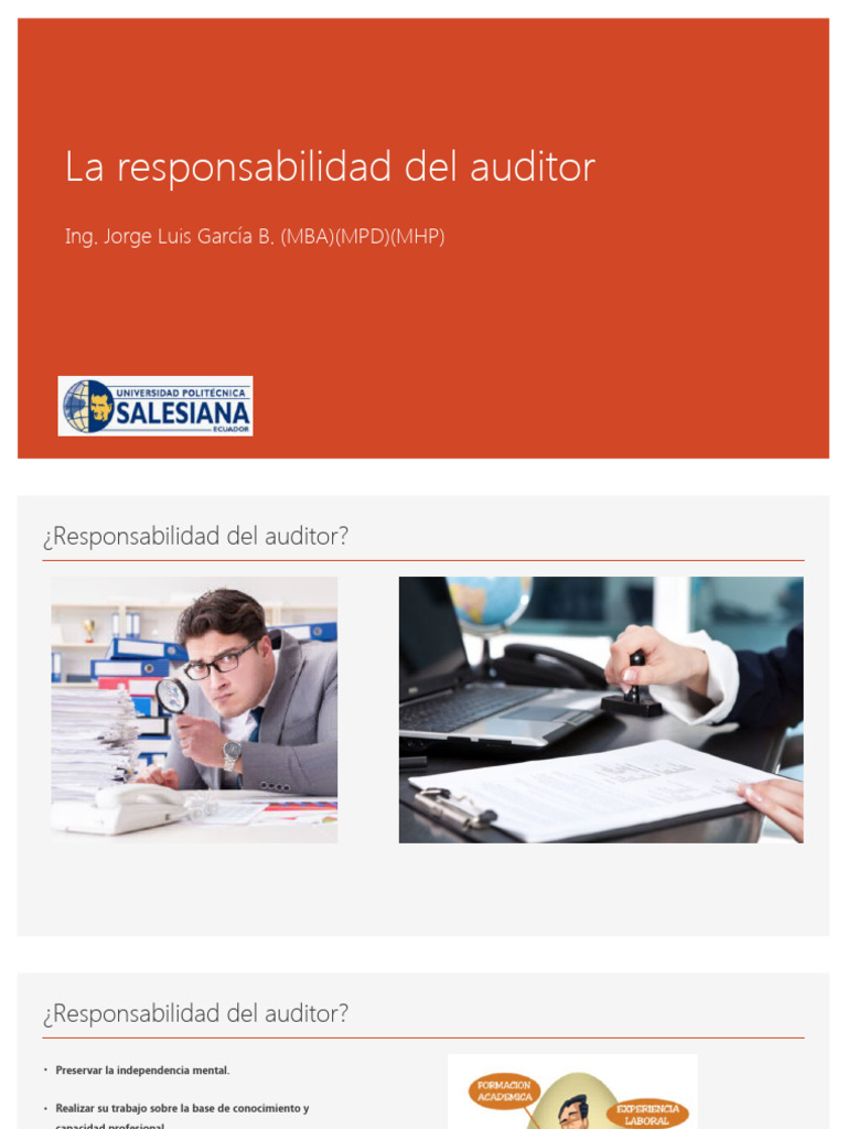 Responsabilidad y Retos del Auditor | PDF | Crecimiento personal y ...