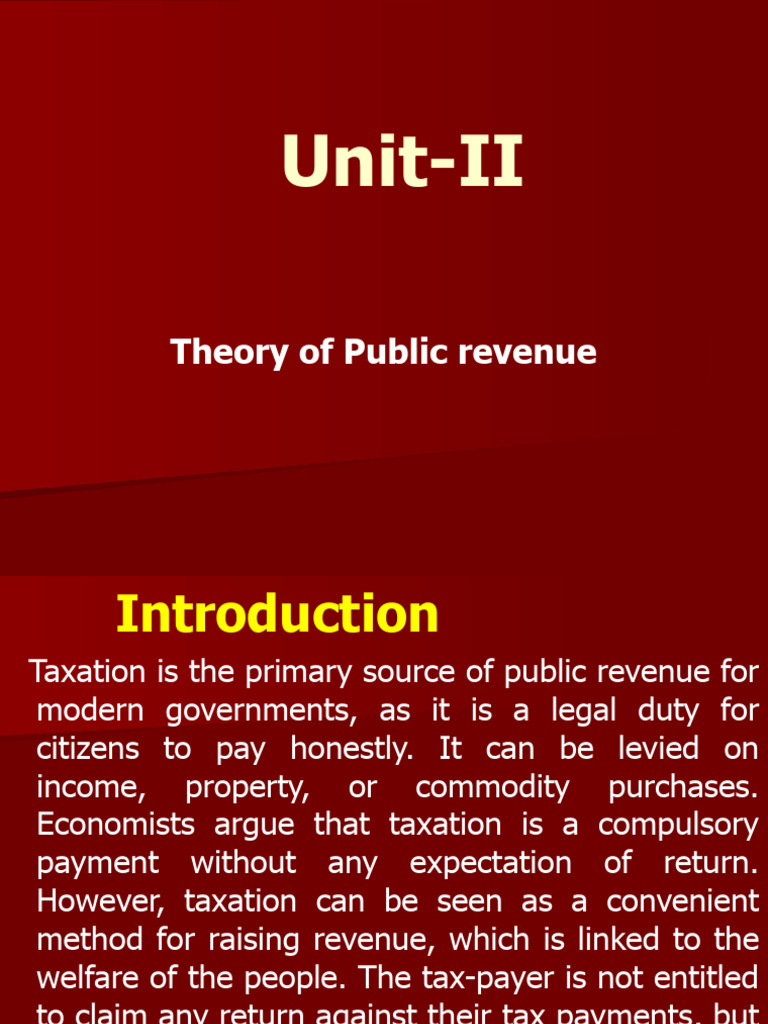 301 Theory of Pub Revenue | PDF | Taxes | Tax Incidence