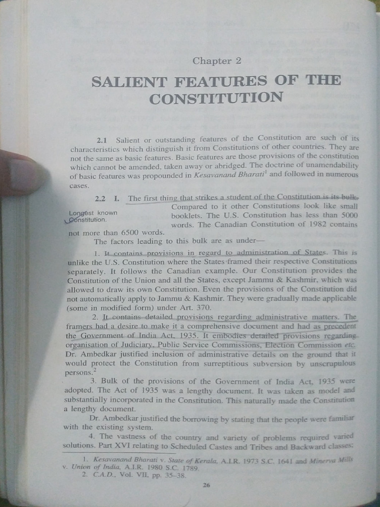 Salient Features of The Constitution | PDF | Constitution | Ratification