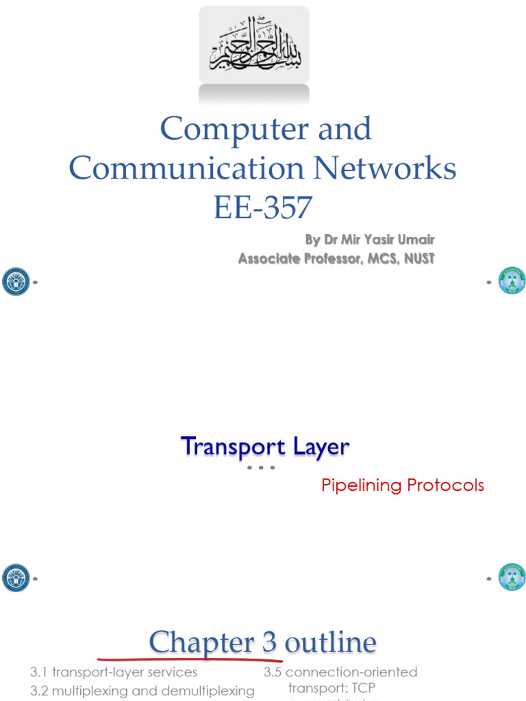 Lec 3 - Transport Layer - V - Pipelining Protocols | PDF | Transmission ...