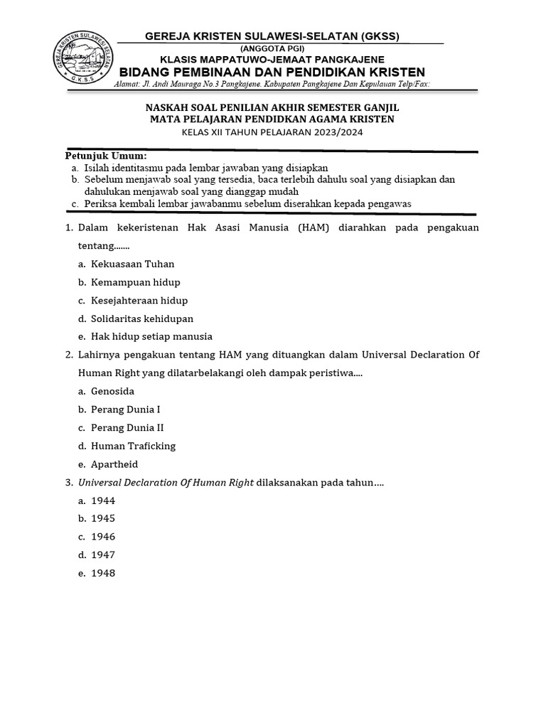 Kelas Xii Cetak | PDF | Sejarah | Agama & Spiritualitas