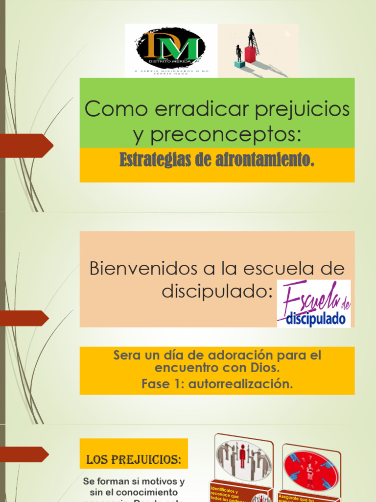 Como Erradicar Prejuicios y Preconceptos | PDF | Prejuicios | Liderazgo